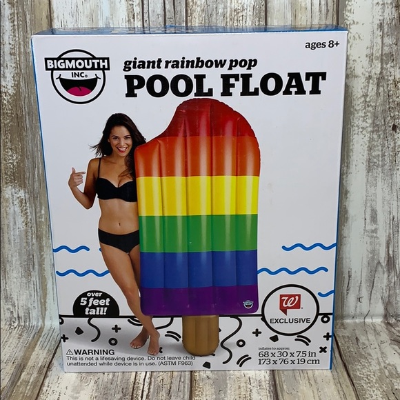 Bigmouth | Other | Bigmouth Pool Float Rainbow Pop Cheeseburger Fun | Poshmark